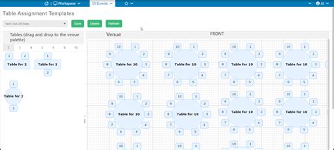 Can I Save A Table Assignment Layout As A Table Template