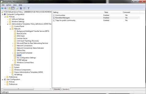 Windows Group Policy For Multiple Snmp Permitted Managers Server Fault