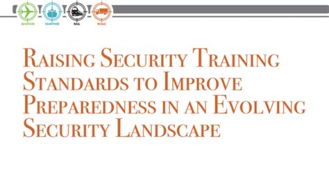 Raising Security Training Standards To Improve Preparedness In An