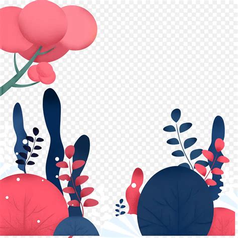 彩色圆弧植物扁平化插画png图片素材下载 图片编号yezgjebk 免抠素材网