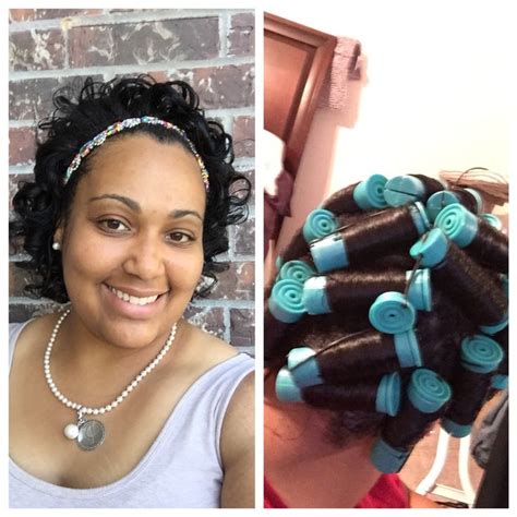Large Perm Rod Set Using Shea Moisture Products