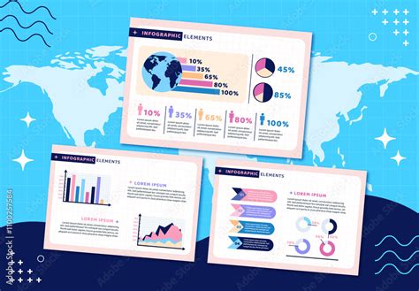 Modern Data Analytics And Business Infographic Presentation Template Stock Template Adobe Stock