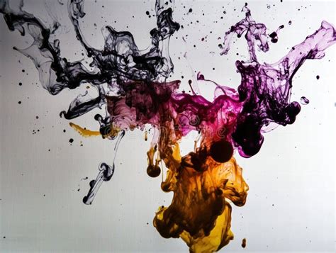 Vibrant Colorful Liquid Splash Captured In Motion Creating An Artistic