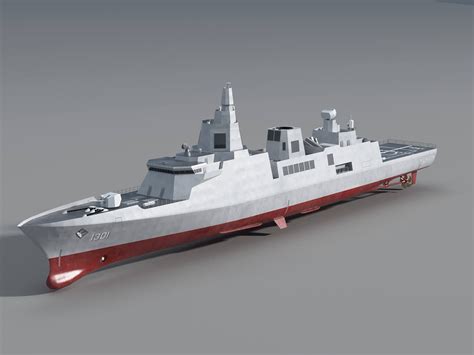 Zhonghai Class Frigate D Model By Pxfpxd