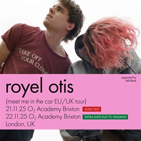 Extra Date Added 🤩 Aussie Duo Royel O2 Academy Brixton Facebook