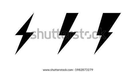 Flash Icon Set Simple Design Stock Vector Royalty Free 1982873279