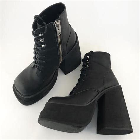 reserved ୨୧ super sick unif brat boots ୨୧ Depop