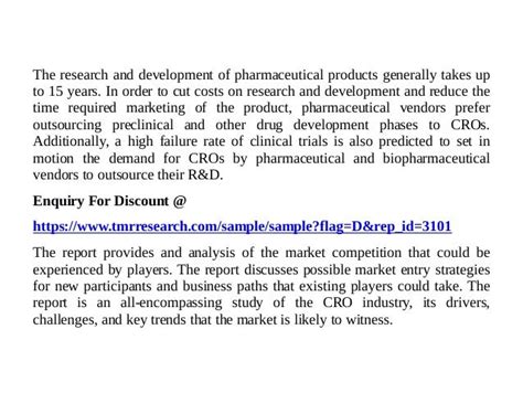 Contract Research Organization Services Cros Market Likely To Witness