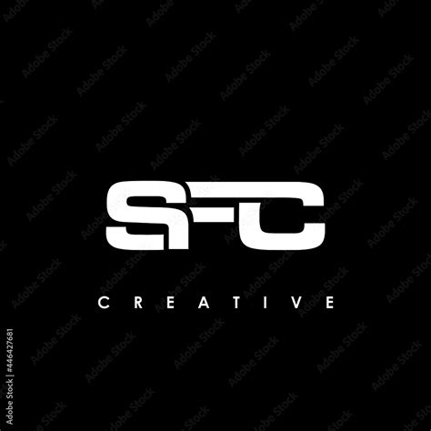 Sfc Letter Initial Logo Design Template Vector Illustration Stock