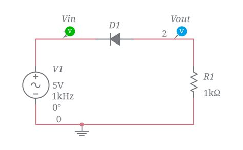 Positive Series Clipper Circuit Multisim Live