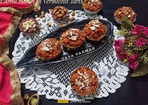 Carrot Halwa In Vermicelli Tarts Recipe By Daxa Parmar Cookpad