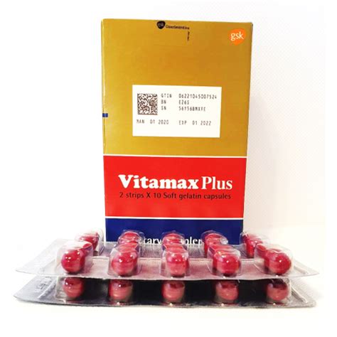 Vitamax Plus Multivitamins And Minerals 20 Capsules