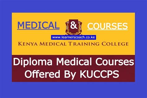 Diploma Medical Courses Offered By Kuccps Learners Coach