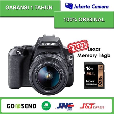 Jual Kamera Dslr Canon Eos 250D Lensa Kit 18 55Mm Iii Shopee Indonesia