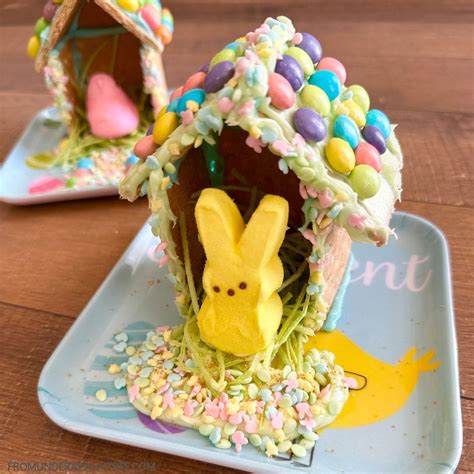 Diy Easter Peep House From Under A Palm Tree