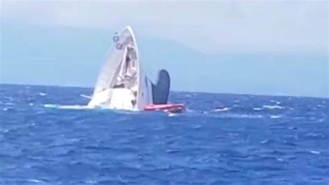 Dramatic Video Shows Yacht Sinking Off Italian Coast