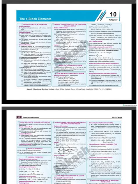 S And P Block Short Notes Pdf