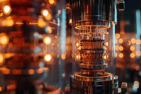 Conceptual Visualization Of A Quantum Computer Stock Image Image Of