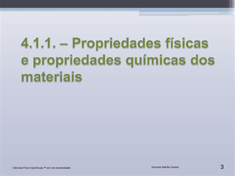 Pdf Propriedades F Sicas E Propriedades Qu Micas Dos Pdf