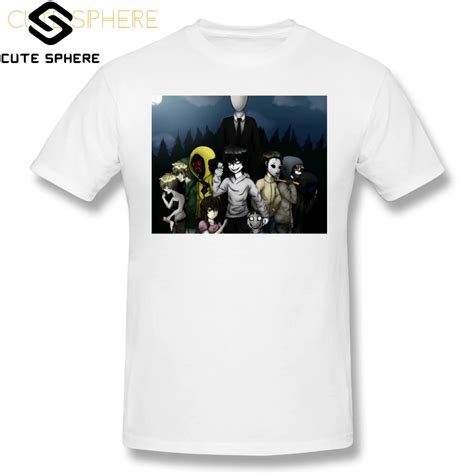 Creepypasta T Shirt Cartoon Print Creepypasta T Shirt Printed Fun Tee