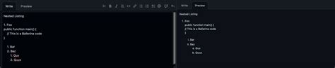 Github Markdown Doesn T Render Nested Numbering With Code Snippet In Between Properly Issue