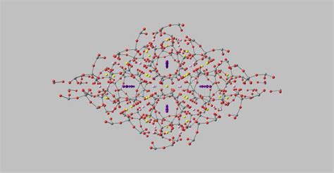 Emerald Molecular Structure Isolated On Grey Stock Illustration