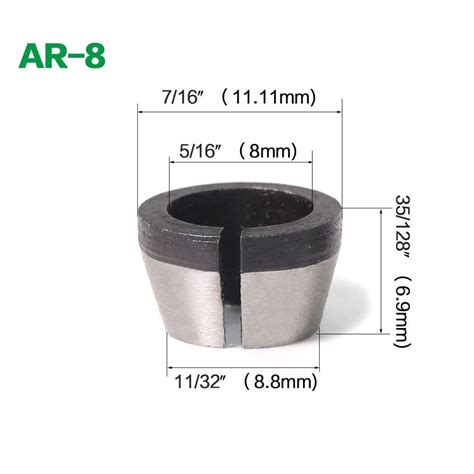 Lierteer 6 6 35 8mm Shank Router Bit Extension Collet Chuck Engraving Trimming Machine