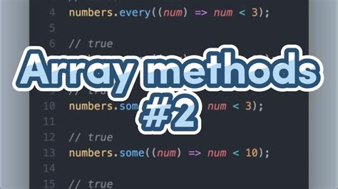 Array Methods ตอนที่ 2 พื้นฐาน Javascript Ep7 Youtube