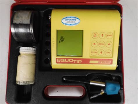 Proceq Equotip Hardness Tester Kit D Probes Calibrated Cert PJ34 Bullseye Calibration