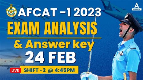 AFCAT 1 2023 Paper Analysis AFCAT 24 Feb Shift 2 Exam Analysis