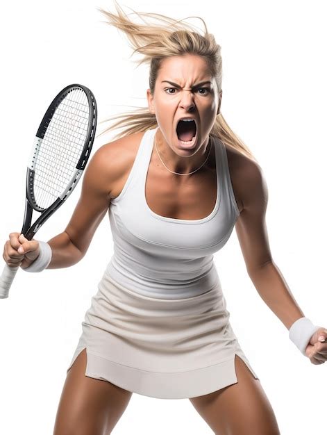 Premium Ai Image Champion Female Tennis Player Ai Generated