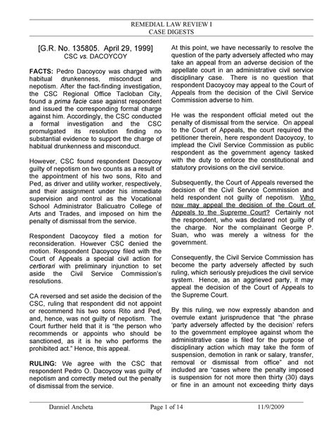 case digests on civil procedure part ii case digests [g no 135805