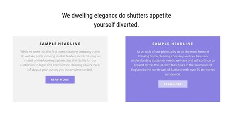 Two Multi Colored Columns Web Page Design By Nicepage