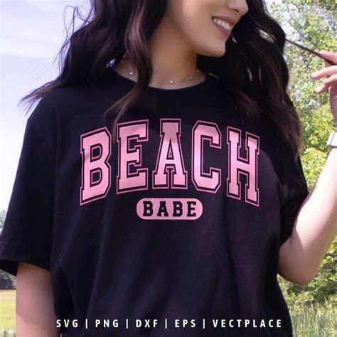 Beach Babe Varsity Svg Summer Svg Vectplace