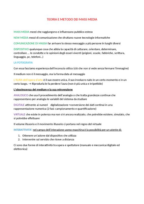 Storia Della Comunicazione Docsity