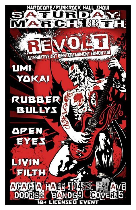 Revolt Launch Party W Umi Yokai Rubber Bullys Open Eyes Livin