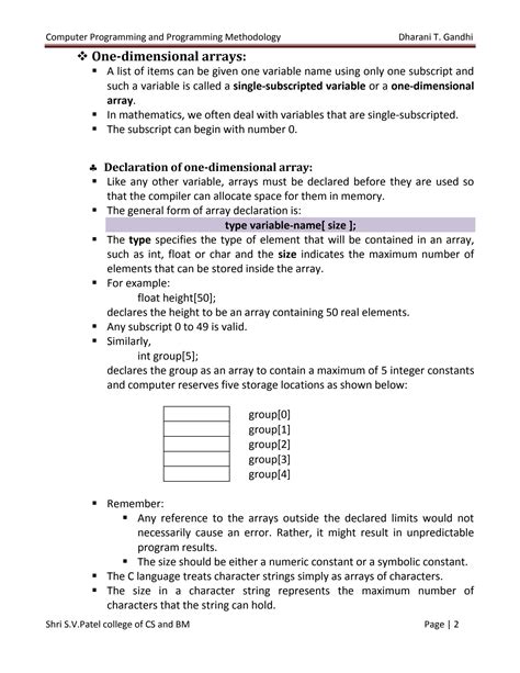 Solution Unit5 Concepts Of Array And Pointer Studypool