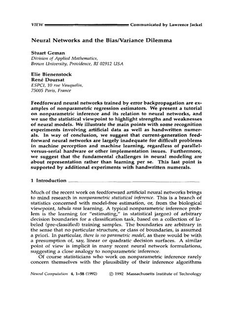 bias variance pdf pdf bias of an estimator errors and residuals