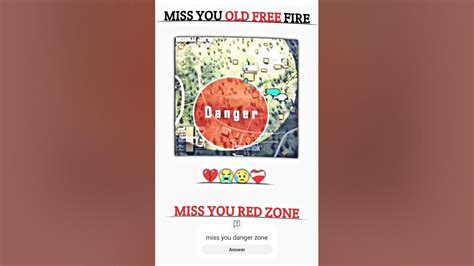 Miss You Old Danger Zone 💔💔💔 Miss You Old Day Freefire Freefireindia