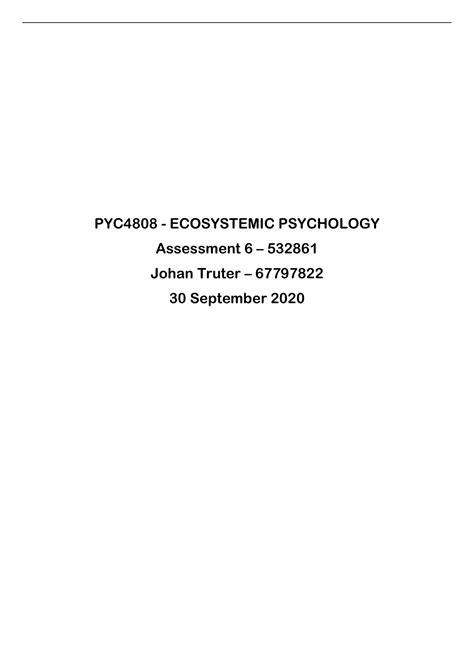 pyc4808 assignment 6 2021 pyc4808 eco systemic psychology stuvia us