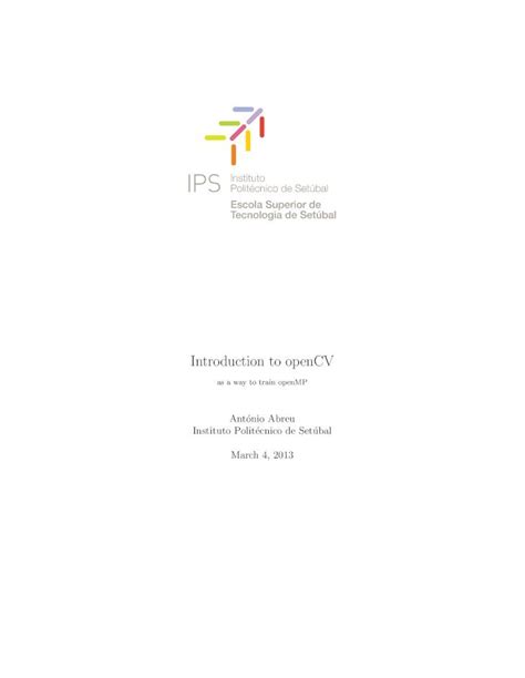 pdf ant onio abreu march 4 2013ltodi est ips pt sist emb opencv pdf