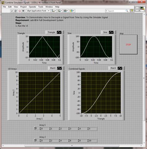 Decouple A Signal From Time When Using Simulate Signal Express Vi Ni