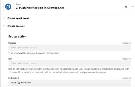 gravitec integrates with zapier trigger push notifications using