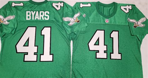 Philadelphia Eagles Keith Byars Vintage Throwback Football Jersey Kelly Green New All Sizes