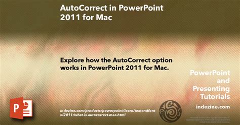 AutoCorrect In PowerPoint For Mac