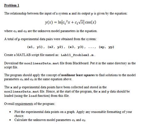 Problem The Relationship Between The Input Of A Chegg Com