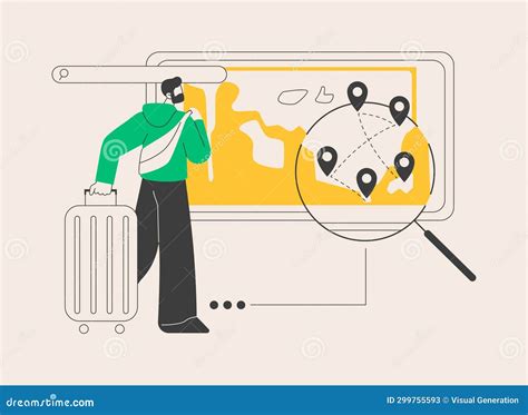 Tour Navigator Abstract Concept Vector Illustration Stock Illustration
