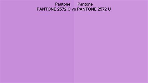 Pantone 2572 C Vs PANTONE 2572 U Side By Side Comparison