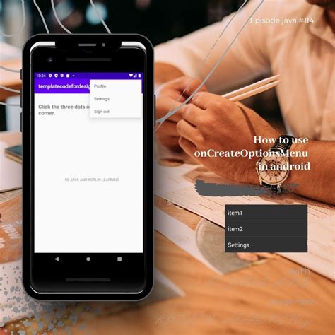 Oncreateoptionsmenu From Java Android Application — Java Android By