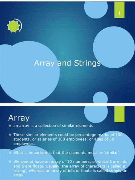 Lecture Array And String Pdf Computer Engineering Computer Science
